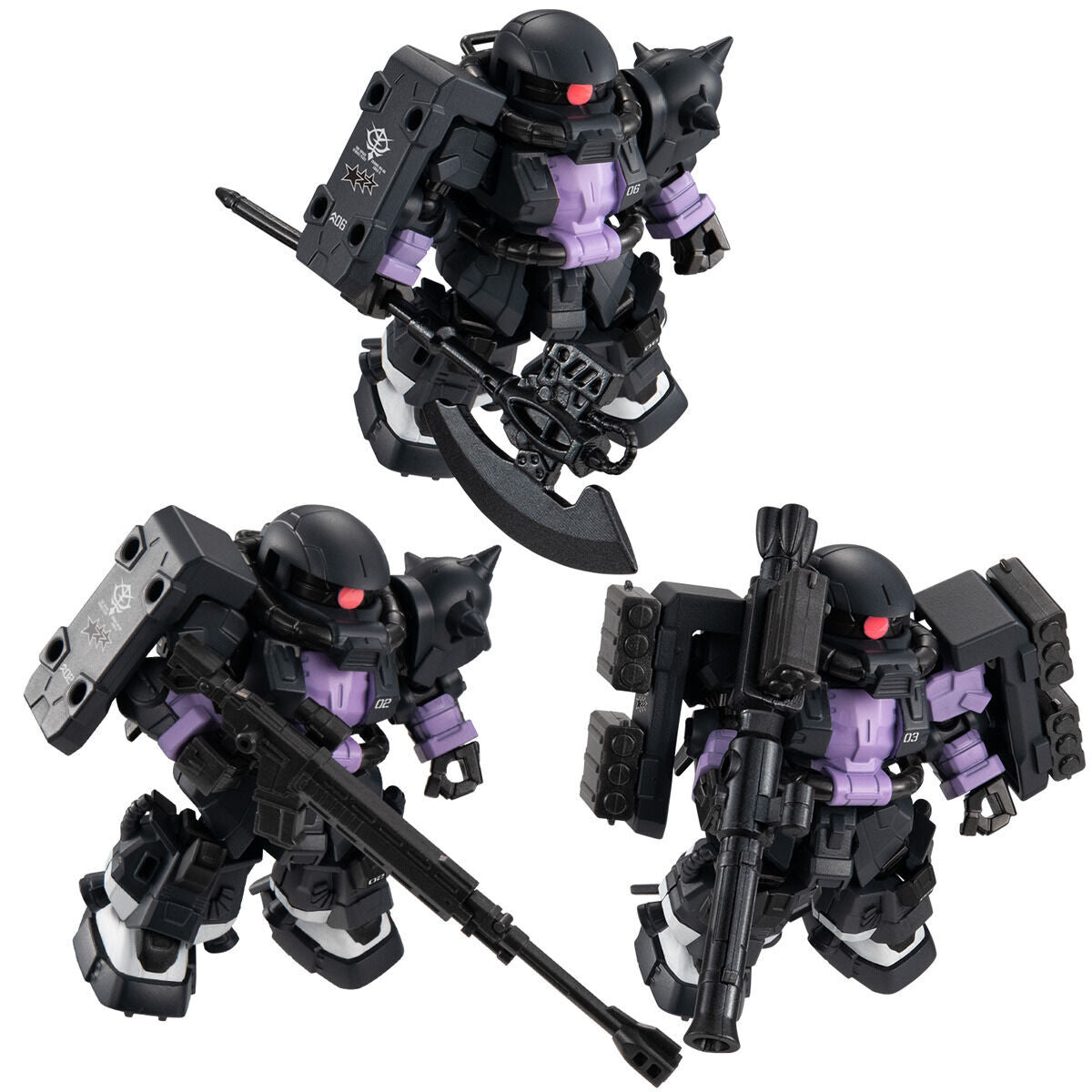 PRE-ORDER Black Tri-Stars Zaku II High Mobility Type 3 Mobility Joint ...