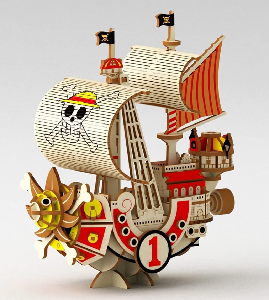PRE-ORDER Thousand Sunny One Piece Wooden Art Model Kit – Den Den Otaku ...