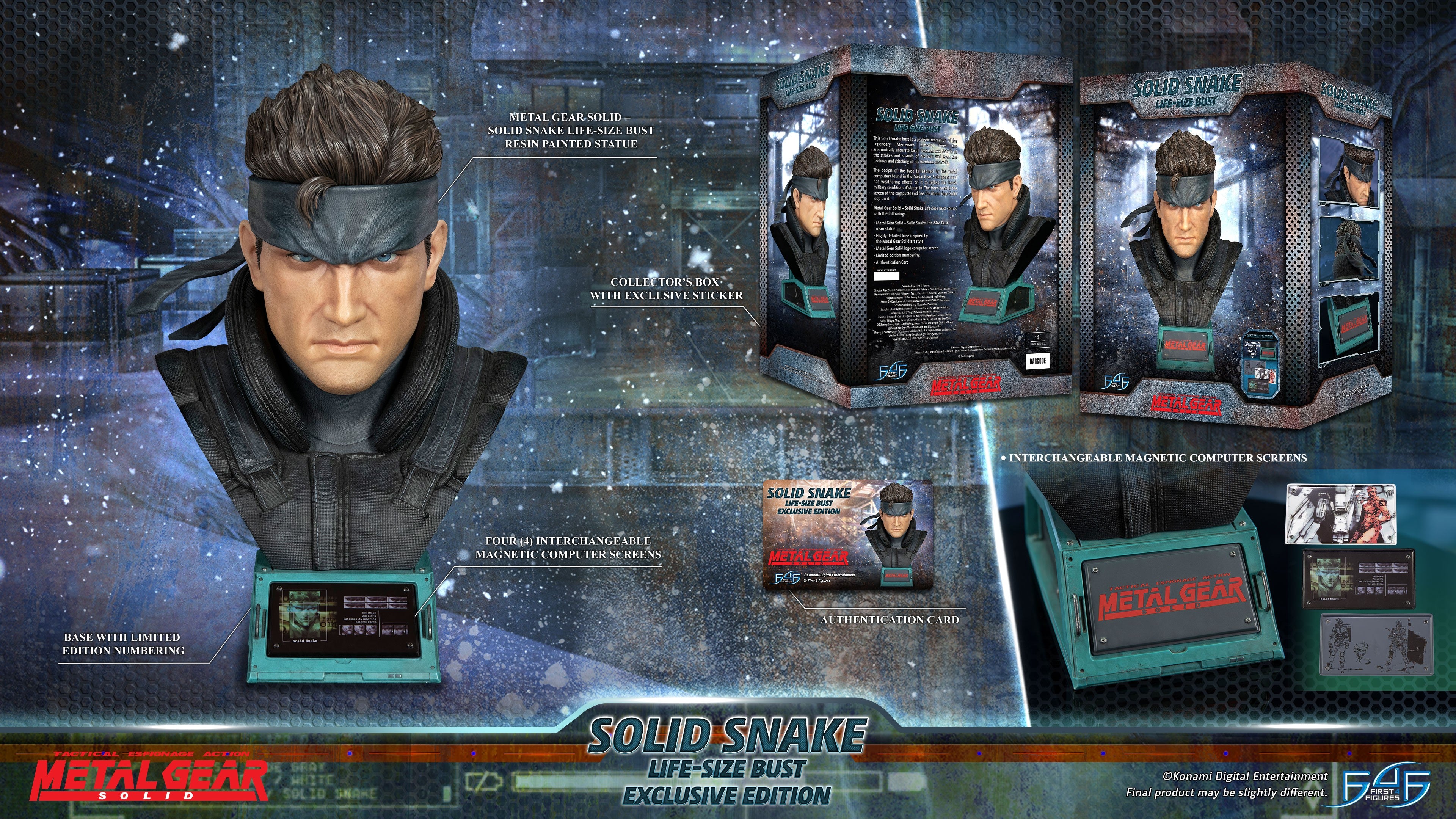 PRE-ORDER Metal Gear Solid – Solid Snake Life-Size Bust (Standard Edit ...